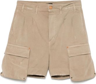 Cultura Shorts mit Logo-Patch - Nude