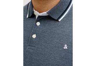 Jack & Jones Poloshirt Jack&Jones &Uuml;bergr&ouml;&szlig;en Poloshirt rauchblau JJEPAULOS