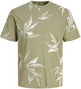 Jack & Jones T-Shirt Jorcrayon AOP &agrave; col Rond pour Homme, Vert Olive, S