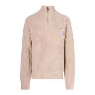 Carhartt Work in Progress Detroit Half Zip Sweater - - Knitwear - Herren - Beige - L