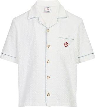 Casablanca Chemise en tissu &eacute;ponge en coton m&eacute;lang&eacute;