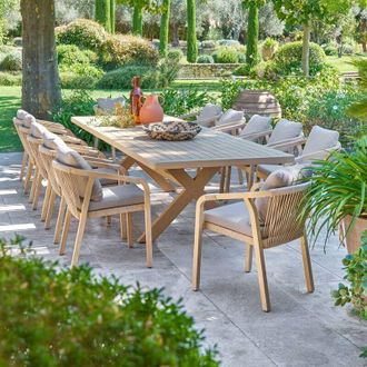 Hesperide Table de jardin 12 places Xenia eucalyptus - Hesp&eacute;ride