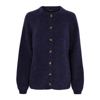 BTF-CPH Btfcph - Cardigan Eleanor - Femme - Pulls - Bleu - Taille: 36 FR