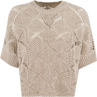 Antonelli Femme, Pulls, Beige, Taille: 36 FR Oleandro Knit