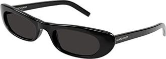 Saint Laurent SL 557 Shade-001 53 Sunglass Woman Aceta Lunettes de Soleil, Noir-Noir, 53 cm Femmes