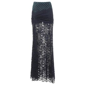Paco Rabanne Spitzen-Midirock - - Skirts - Damen - Blau - S