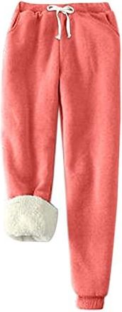 Generic Pantalon de surv&ecirc;tement pour homme avec doublure en polaire pelucheuse - Grande taille - Couleur unie - V&ecirc;tements de printemps - Legging Harun d&eacute;contr