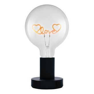 Osram 1906 Letter LED Tischleuchte Love-Schriftzug, Neon, 1,2W, E27, schwarz, extra warmwei&szlig;, Textilkabel