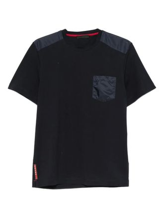 Prada T-Shirt mit Tasche - Blau