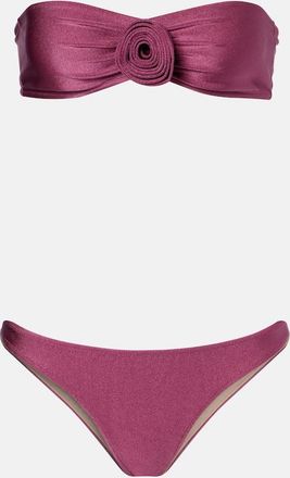 Adriana Degreas Bikini &agrave; appliqu&eacute; floral