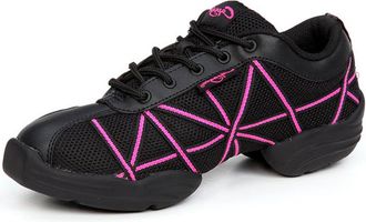 Capezio Damen Websneaker Sneaker, Schwarz (Hot Pink), 40.5 EU