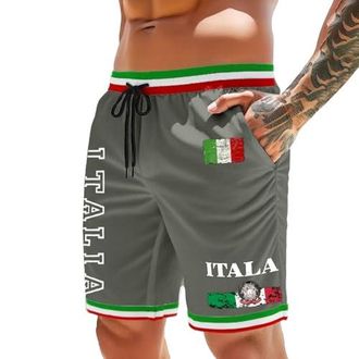 Generic Maillot De Bain Homme Bleu Jean Boardshort Vert Militaire Escalade Genoux Hybride Natation Cuisse Extensible Interieur D&eacute;contract&eacute;e Serr&eacute; Elegant Recy