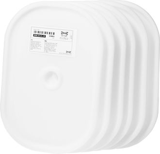 IKEA Ikea TROFAST Deckel, weiß, klein, 20 x 28 cm, Kunststoff, 6 Stück