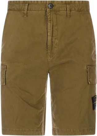 Stone Island Homme, Shorts, Vert, Taille: W32 Bermuda Slim