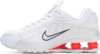 Nike Femme, Chaussures, Blanc, Taille: 44 1/2 EU Shox R4