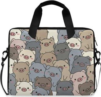 Alaza Sac pour ordinateur portable de 40,6 &agrave; 15,6 pouces, sac &agrave; bandouli&egrave;re pour ordinateur portable de 40,6 &agrave; 15,6 pouces, sac fourre-tout pour femme, homm