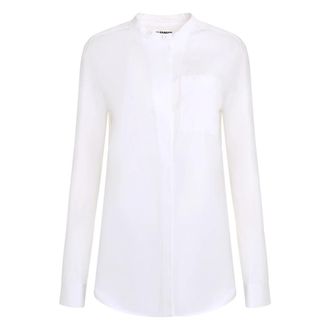 Jil Sander Baumwollhemd - - Blouses & Shirts - Damen - Wei&szlig; - M