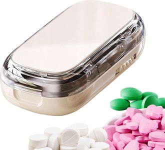 Generico Tablettenschneider, klein, tragbares Werkzeug zum Schneiden von Tabletten, w&ouml;chentliche Aufbewahrung und Schneider f&uuml;r Krankenschwestern, Schule, Zuha