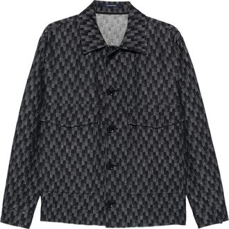 Tagliatore Chest-pockets Patterned Shirt Jacket