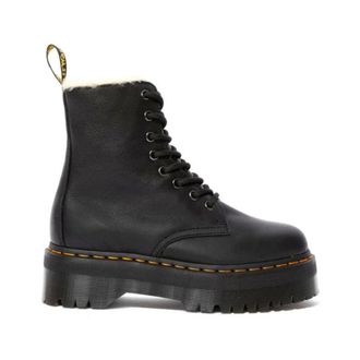 Dr. Martens Jadon Platform Boots mit Kunstfellfutter - - Shoes - Damen - Schwarzk - 41 EU