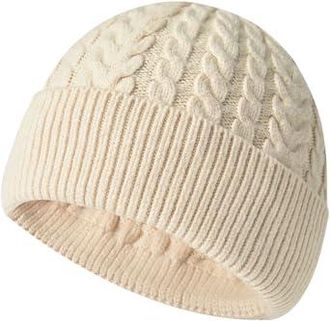 Generic Bonnet Femme Hiver Bonnet Femme Chapeau Femme Hiver Confortable Classique - Bonnet Tricot &Eacute;pais Femme Hiver, Cache-Oreilles Amincissant Visage, Style 