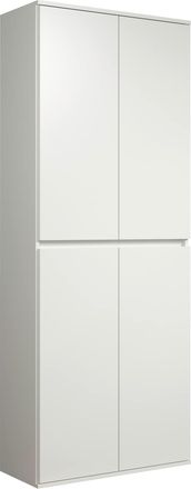 JACK Garderobenschrank - 4-türig - Weiß matt - BxHxT 74x191x34 cm - Hochschrank Dielenschrank Flurgarderobe