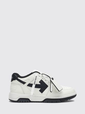 Off-white Out Of Office Low-Top-Sneaker aus Kalbsleder mit perforierter Spitze