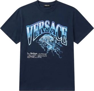 Versace T-shirt - Femme - Tops - Bleu - Taille: 46 FR