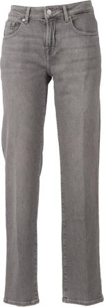 7 For All Mankind Femme, Jeans, Gris, Taille: W26 Calie Straight Panalu