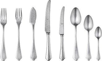 Mepra Mepra Dolce Vita Besteck-Set, Edelstahl, Zinn, 41 x 33 x 21,5 cm, 54 Stück