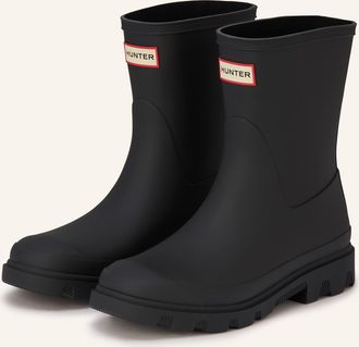 Hunter Gummi-Boots Downpour Short schwarz