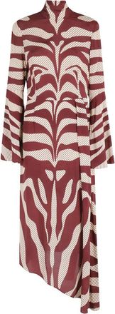 Essentiel robe mi-longue à rayures - Rouge