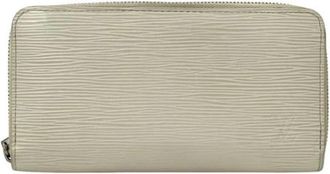 Louis Vuitton unisex, Pre-owned, Beige, Taille: ONE Size Portefeuille en cuir Pre-owned
