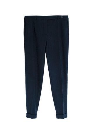 Loro Piana Mens Navy Cashmere Trousers Size L