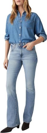 Levi's Damen 726 High Rise Flare Jeans, Light Indigo Worn in, 25W / 30L