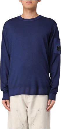 C.P. Company C.p. Company, Homme, Pulls, Bleu, Taille: XL Pull Ras du Cou