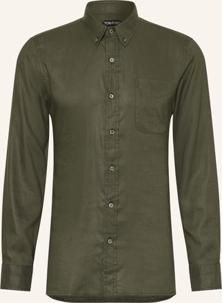 Tom Ford Hemd Slim Fit gruen