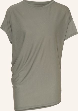super.natural T-Shirt Yoga Loose Mit Merinowolle gruen