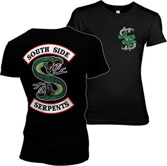 Riverdale Officiellement sous Licence South Side Serpents Femme T-Shirt (Noir), Small