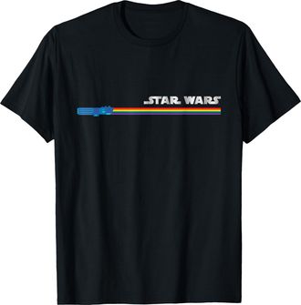 Star Wars Logo Rainbow Lightsaber T-Shirt