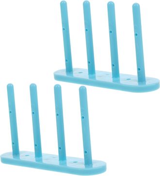 Artibetter 2 Stück Magnetischer Spulenhalter Kunststoff Bobbin Organizer mit Säulen Magnetische Nähmaschinen Spulenhalterung für Sicheres Garnrollen Aufbewahren 