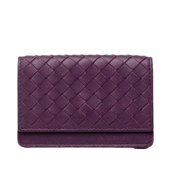Bottega Veneta Portefeuille Pre-owned - Femme - Pre-owned - Violet - Taille: ONE Size