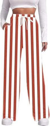 Generic Pantalon de jogging pour femme avec cordon de serrage - Taille &eacute;lastique - Imprim&eacute; coeur - Pantalon baggy - Pantalon de loisirs - Jegging noir - Panta