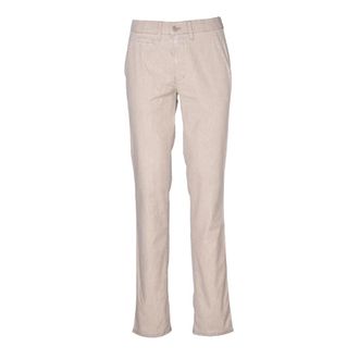 Club Of Comfort Leinen Baumwoll Stretch Hose - - Trousers - Herren - Beige - L