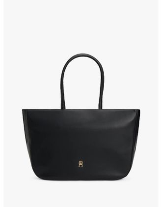 Tommy Hilfiger Hilfiger Icon - Tote-Bag in Schwarz mit Logo-Tape