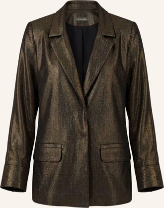 Helene Galwas Blazer Jacke Aus Feinem Samt Haleare schwarz
