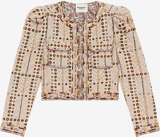 Isabel Marant Veste Christy - Femme - &Eacute;cru - Taille 34 - Marant &Eacute;toile