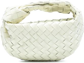 Bottega Veneta Hobo Bags - Mini Patent Intrecciato Jodie - Gr. unisize - in Weiß - für Damen