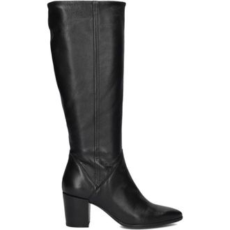 Lina Locchi Schwarze Leder Damenstiefel AR 70 - - Shoes - Damen - Schwarzk - 42 EU