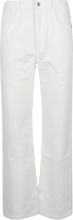 Patrizia Pepe Femme, Jeans, Blanc, Taille: W27 Jeans Larges Taille Haute